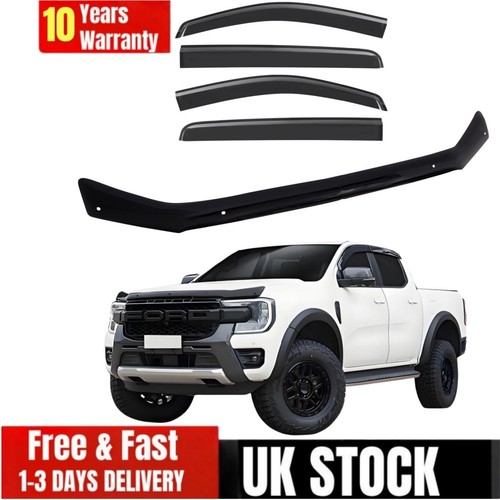 Bonnet Protector Guard Wind Deflector for Ford Ranger 2023+ T9 Wildtrak ...