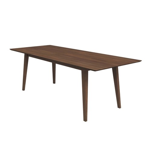 Modern Brown Wood Dining Table - 86" | eBay