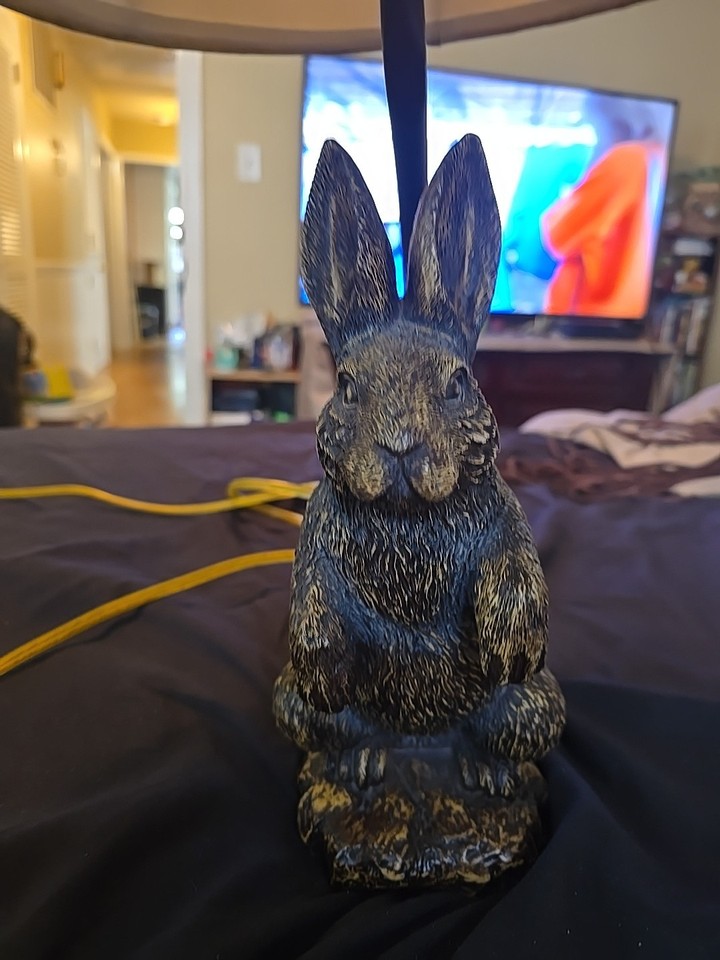 Vintage Rabbit Table Lamp Bunny Accent Lamp – Whimsical Cottagecor | eBay