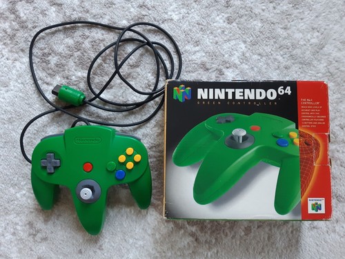 Official OEM Nintendo 64 N64 Controller CIB Complete in Box Green | eBay