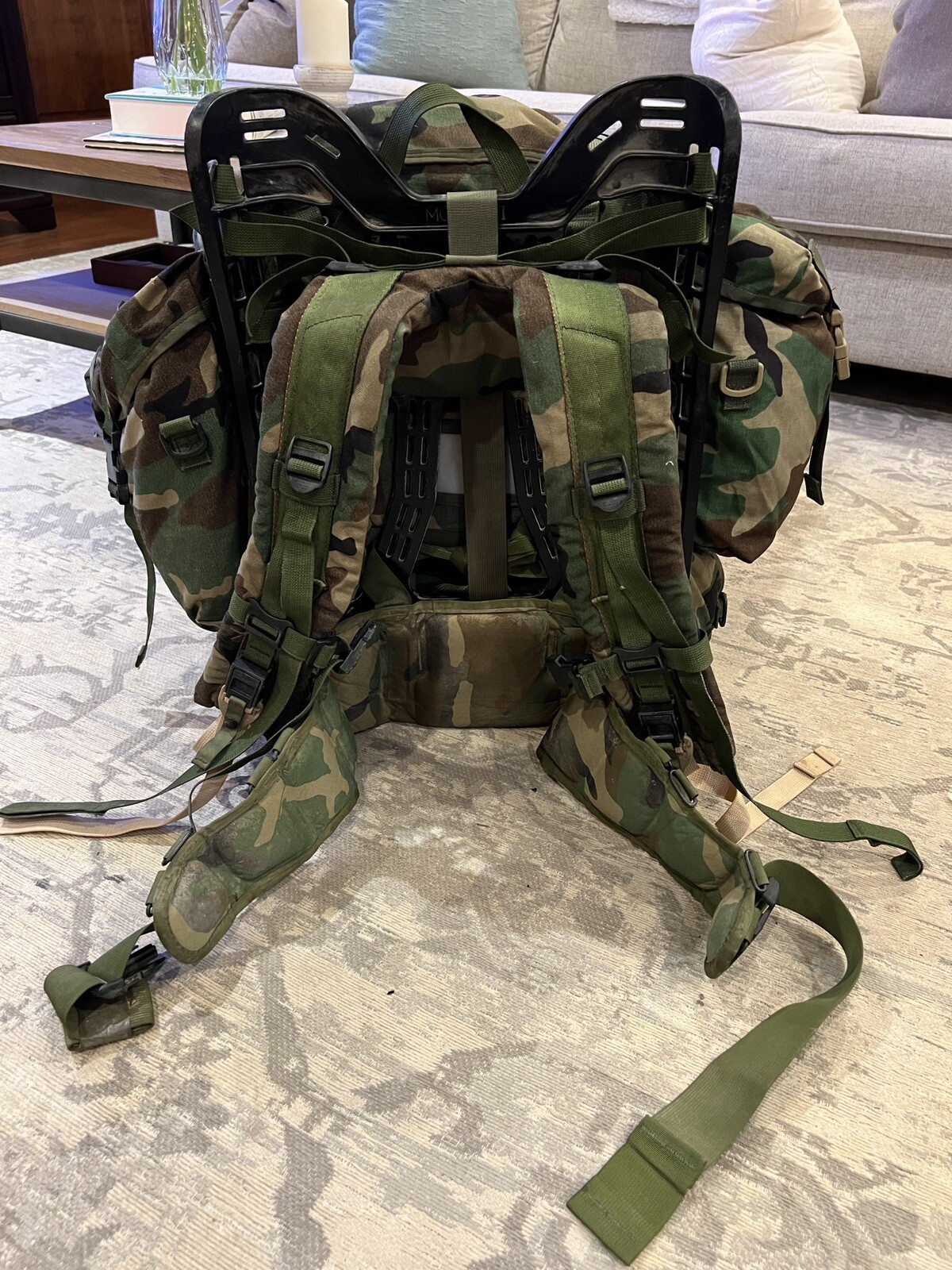 Woodland MOLLE II Large Rucksack- Sustainment, Radio, And Sleep System ...