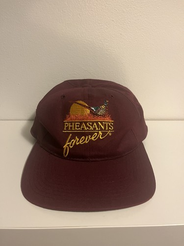 Pheasants Forever Banquet Committee Burgundy Snapback Hat Cap Advon ...