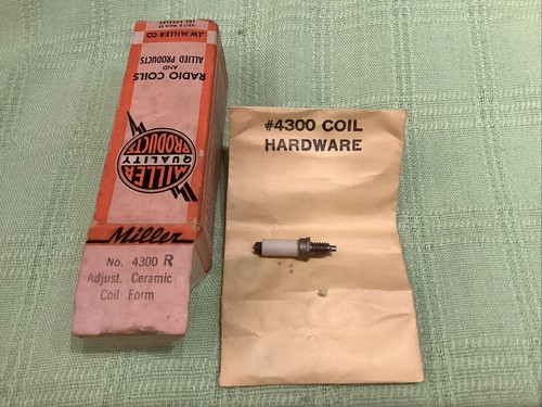 Miller 4300-R Adjustable Sub Miniature Ceramic Coil Form With ...