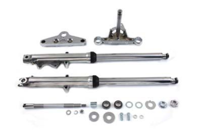 Fork Assembly with Polished Sliders for Dual Disc FXST 1984-99 Harley ...