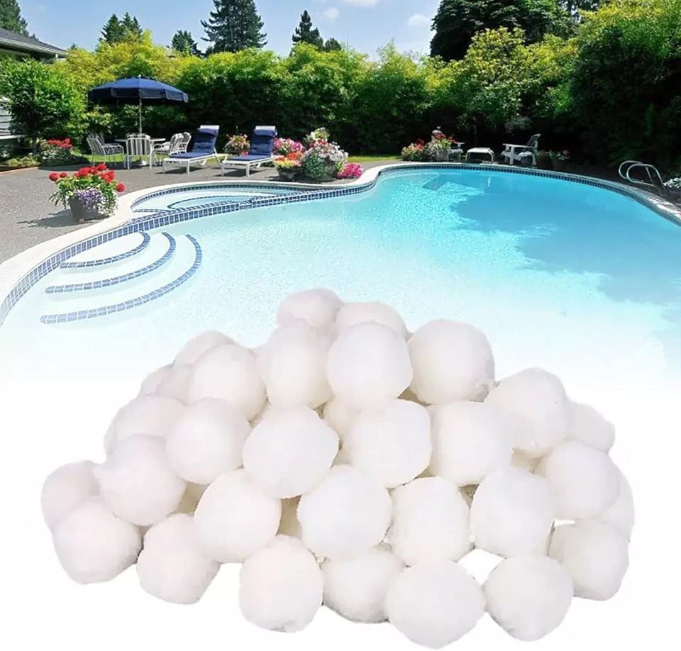 Pool Filter Balls 3.39lbs Reusable Sand Filter Balls Eco-Friendly for ...