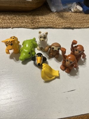 Lego DUPLO Zoo Play Pack - 8 Pcs Animals Safari Set Toucan Sloth Monkey ...