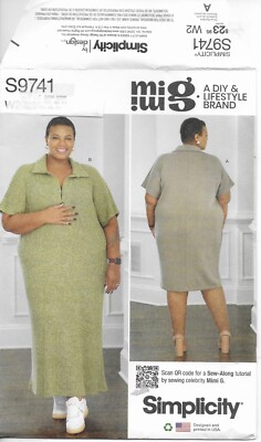 974120 Women's Knit Dress Two Lengths Mimi G Style Sizes 20W-28W New ...