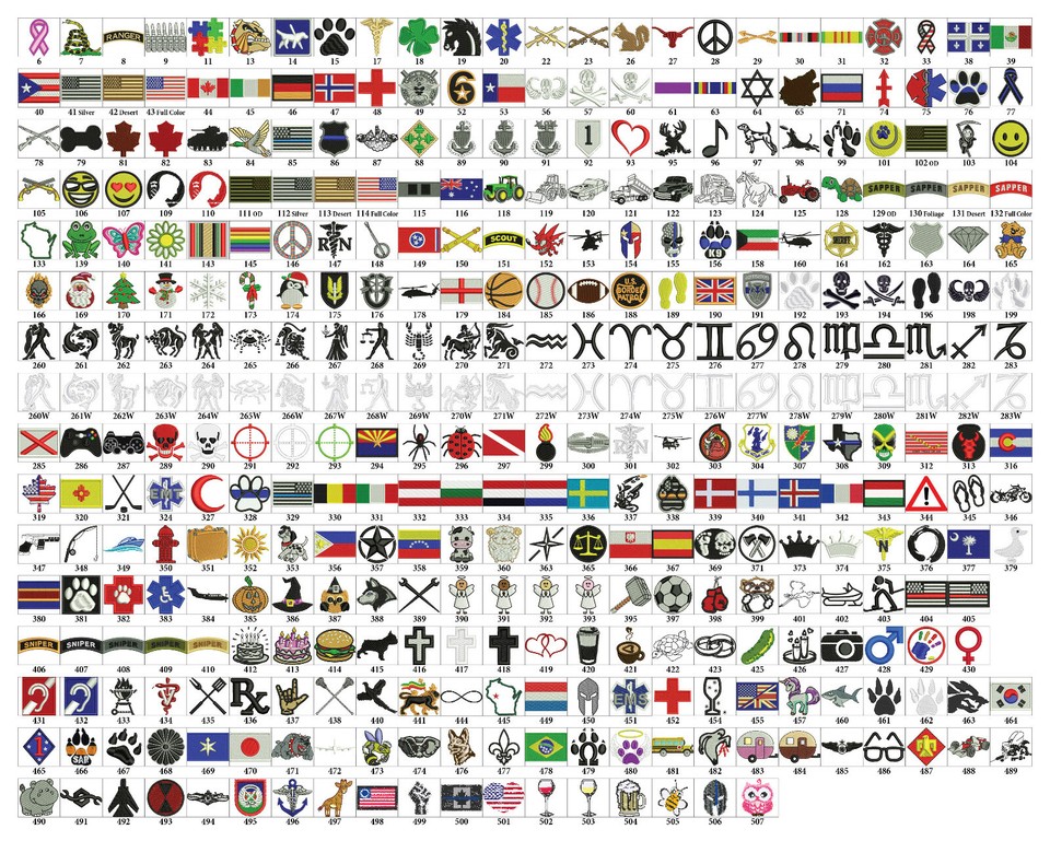 Regulation Military Name Tapes 1"x5", Tactical & with LOGO - Made in ...