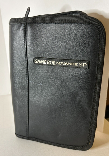 Official Nintendo Game Boy Advance SP Leather Carrying Case Zipper ...