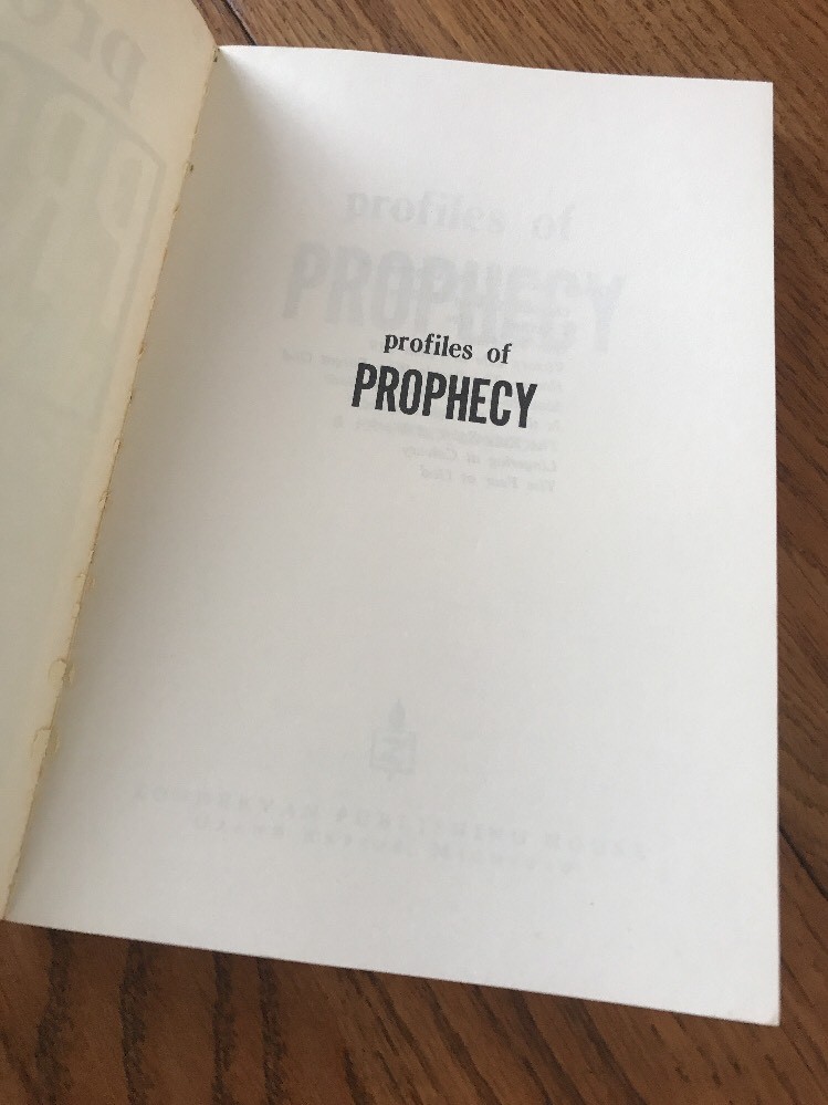 Profiles Of Prophecy By S. Franklin Logsdon Paperback Ships N 24h | eBay