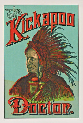 The Kickapoo Doctor Indian Magazine Print Art Graphic From 1890s ...