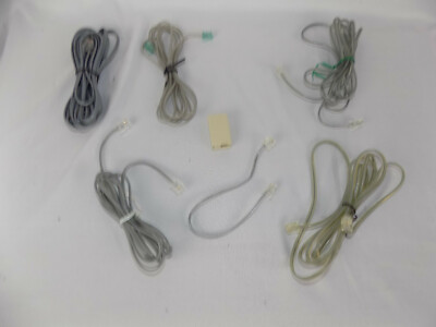 Lot Of 6 Phone Line Cord Fax Phone 2 Wire | eBay