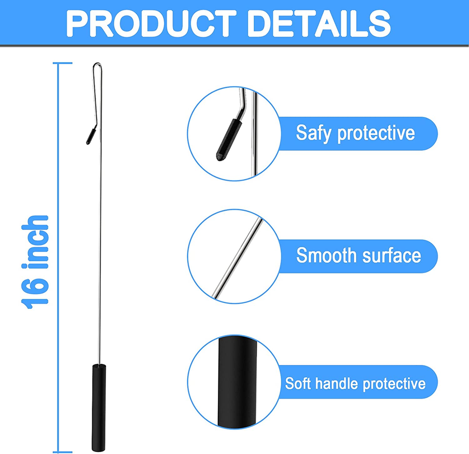 Jakeei 2 Pack 16 inch Puppet Handles Arm Control Rod Metal Puppet Stick ...