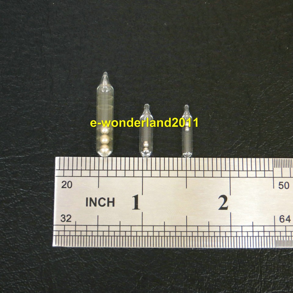 100pcs 3-5mm Worm Fishing Lure Glass Rattles Kit Insert Tube Rattles ...