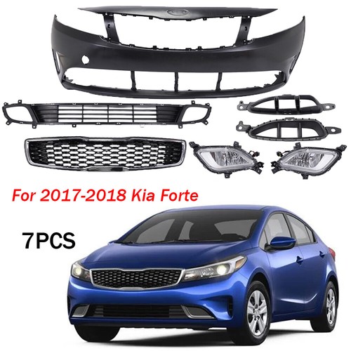 7PCS Front Bumper Grill Fog Lamps Set For Kia Forte 2017-2018 86511 ...