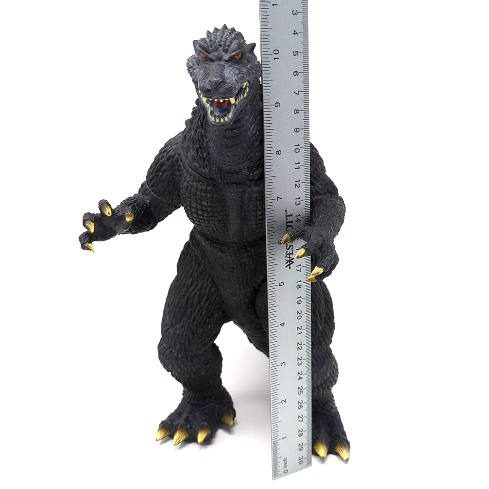 2007 Godzilla w/ Orange Eyes TOHO BANDAI Black White Spines Kaiju ...