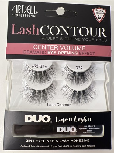 Ardell Lash Contour Eyelashes 370 Eye Opening Effect with DUO Line It ...
