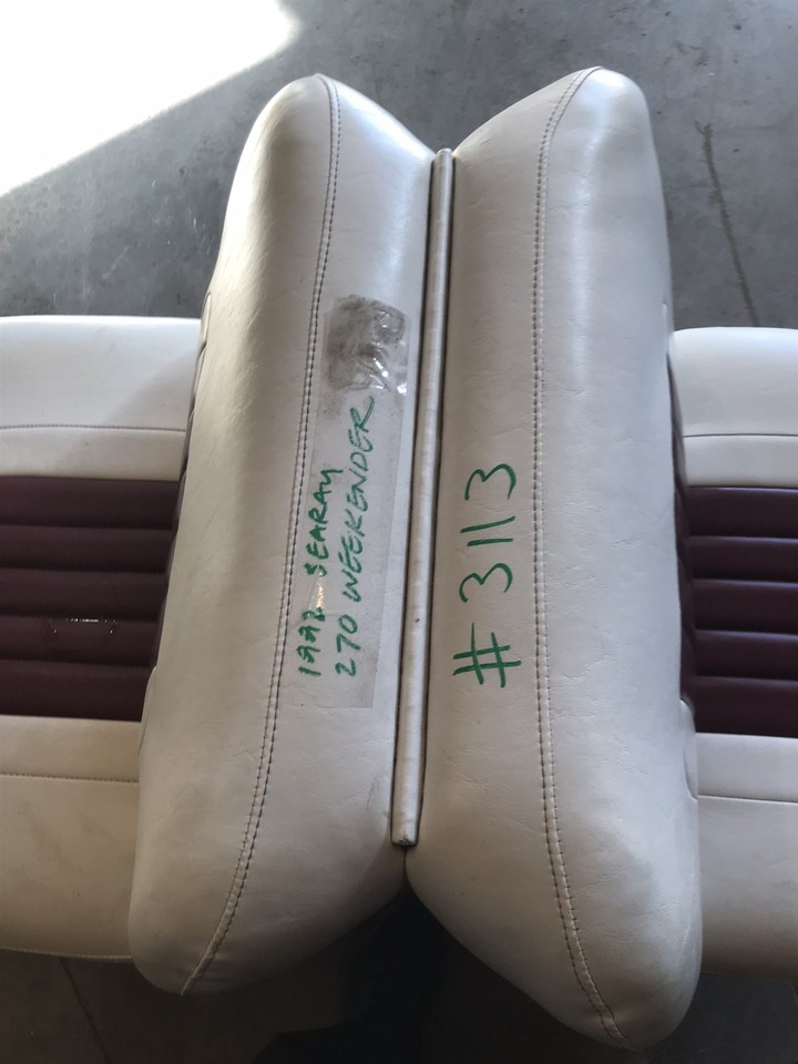 92 Sea Ray 270 back to back boat seats with mount base compartment | eBay