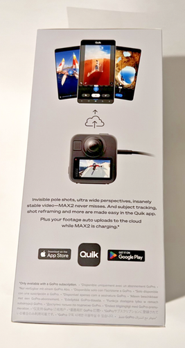 GoPro MAX2 True 8K 360 Video Action Camera Bundle - Black CHDFZ-311-TH ...