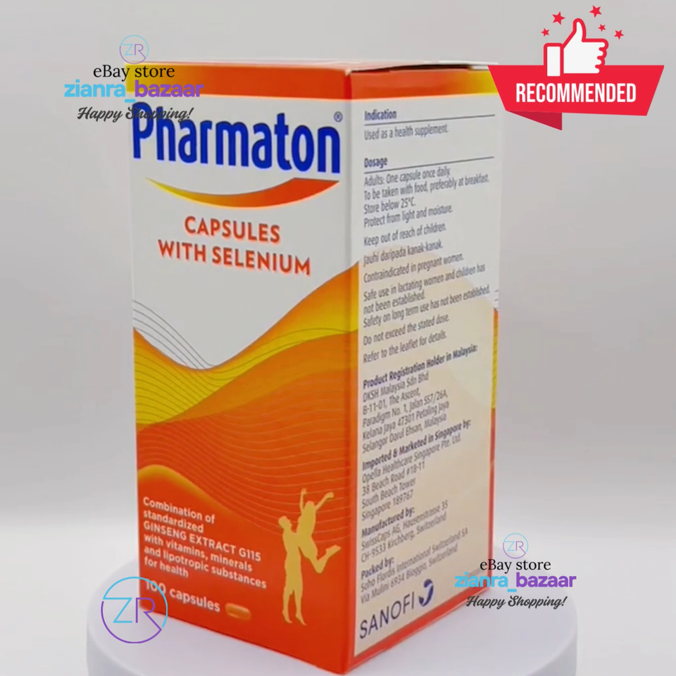 Pharmaton with G115 Ginseng and Selenium 100 Tablets Energy Booster | eBay