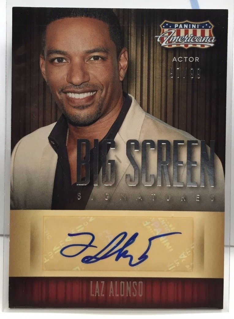 Laz Alonso 2015 Panini Americana Big Screen Signatures Autograph Auto ...