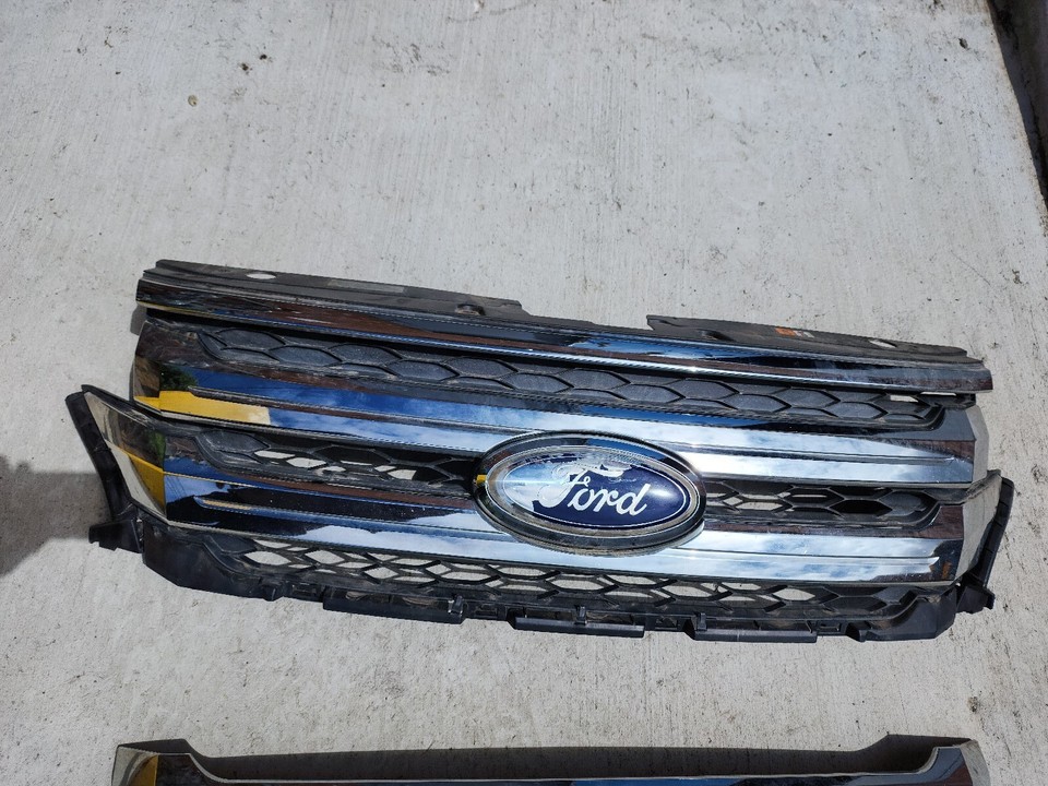 2011-2014 Ford Edge Grill Grille With Emblem Upper Lower And Mounting ...