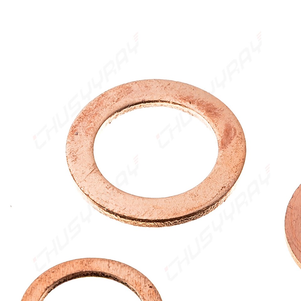 M5-M14 Copper Washer Gasket Set Flat Ring Seal Hardware Assortment Kit ...