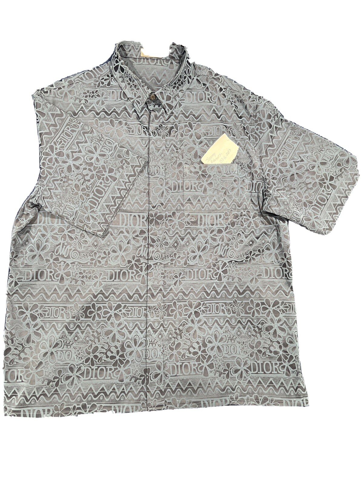 Dior x Shaun Stussy Silk Graffiti Shirt - Gem
