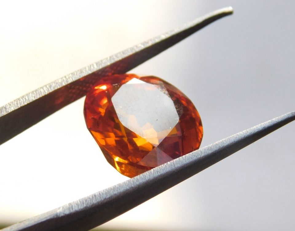 Natural 11.60Ct Spessartite Garnet Orange oval cut Certified Loose ...