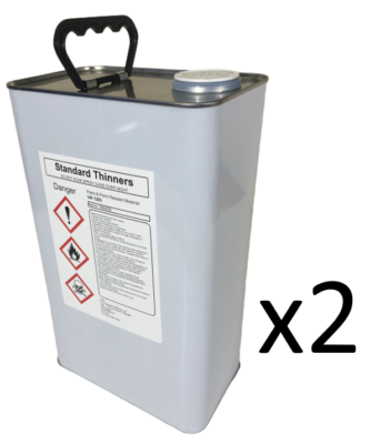 2x 5 Litres Standard Thinners Spray Gun Cleaner Cellulose Paint Thinner ...