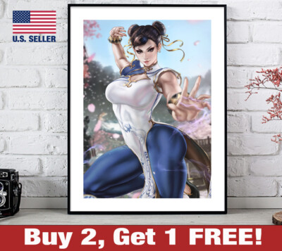 Street Fighter 6 Chun Li Poster 18" x 24" Print Game Room Wall Art ...