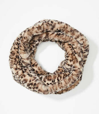 Ann Taylor LOFT ~ Leopard Print Faux Fur Infinity Scarf, One-size, NWT ...