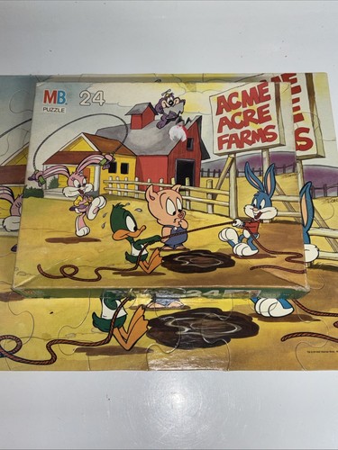 Tiny Toons Adventures Puzzle Acme Acre Farms 24 Pieces 1992 WB Milton ...