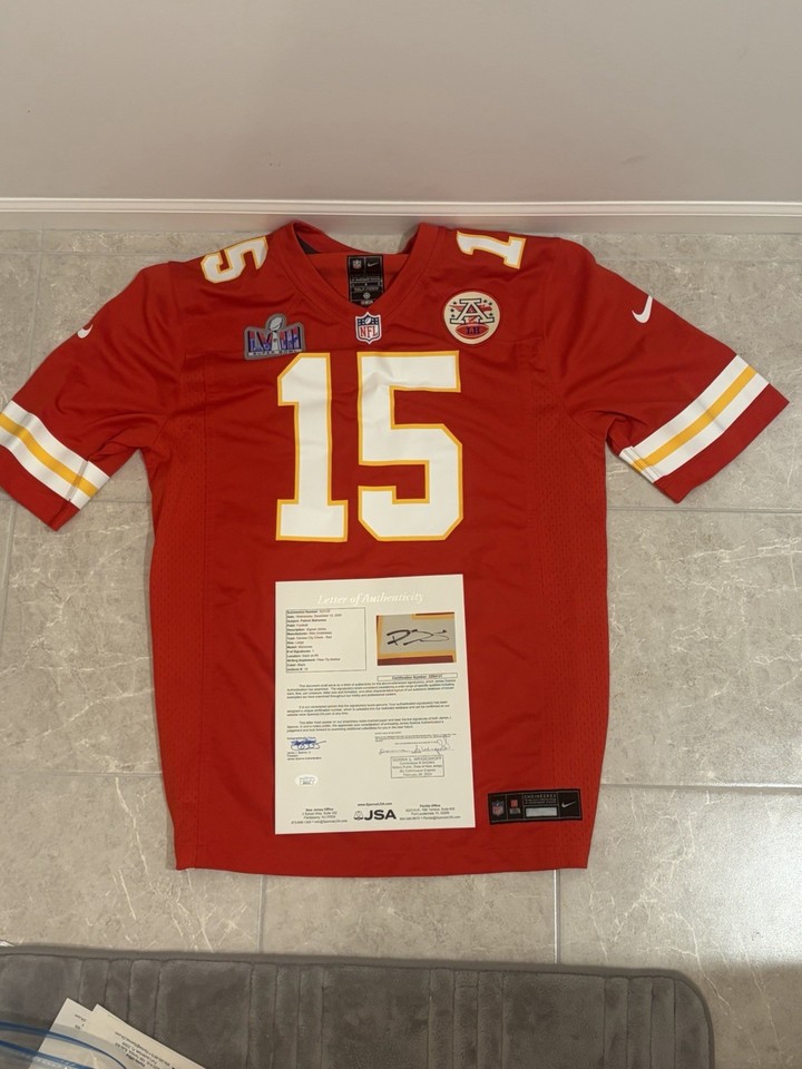 Patrick Mahomes Signed Jersey With Super Bowl Patch | eBay