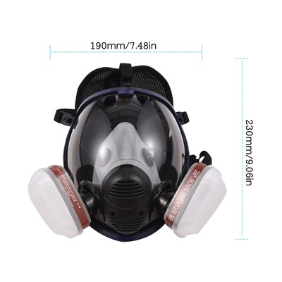 Breathable Safety Full Face Shield Mask for Paint & Chemical Vapors ...