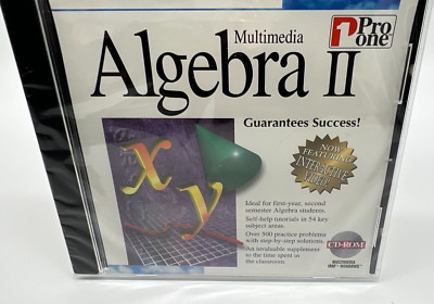 Pro One Mathematics Algebra II High School Math CD-ROM Windows New ...