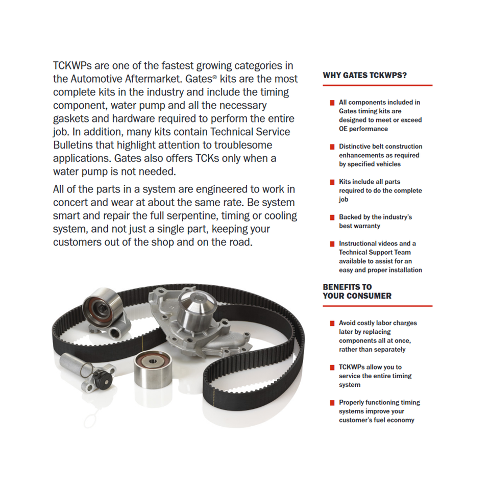 Gates RPM Timing Belt Kit W/ Water Pump Blue For Audi TT/ VW Golf ...