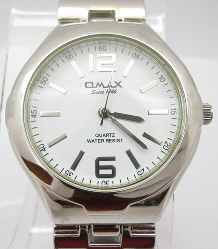 Men QMAX Quartz WR Analog 38mm Round Watch (H132) "New Battery" | eBay