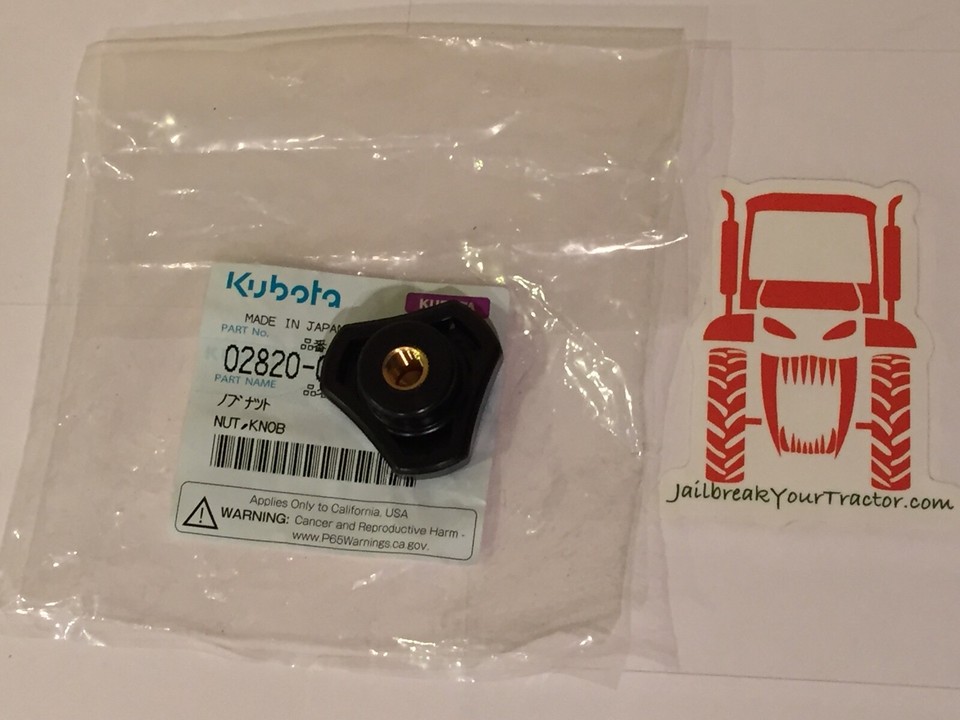 *OEM Kubota Tractor Mower Replacement KNOB Nut belt cover sheild guard ...
