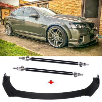 For Holden VE & VF Commodore Gloss Black Front Lip Spoiler Body Kit ...