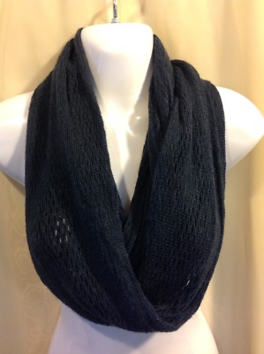 WARM NAVY FISHNET Knit Women's INFINITY SCARF | eBay