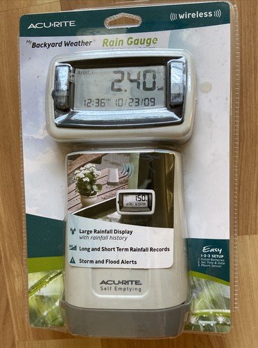 Wireless Digital Rain Gauge with Self-Emptying Collector with Rainfal ...