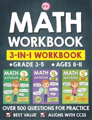 Tuebaah Math Workbook Practice Grade 3-5 (Ages 8-11) (Tascabile) | eBay