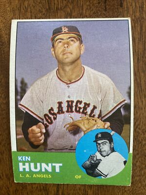 1963 Topps Baseball Ken Hunt #207 | eBay