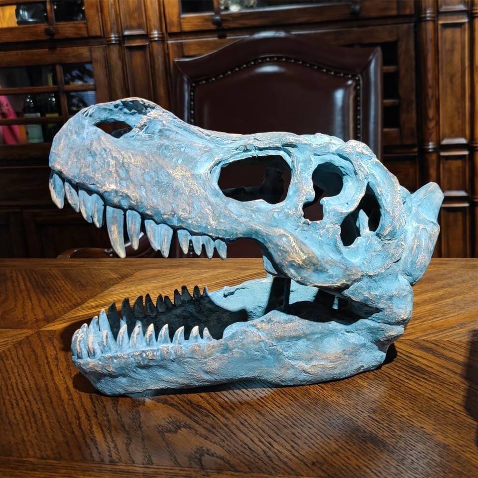 T-Rex Skull Wall-Mounted Dinosaur Head Trophy Faux Taxidermy Wall ...