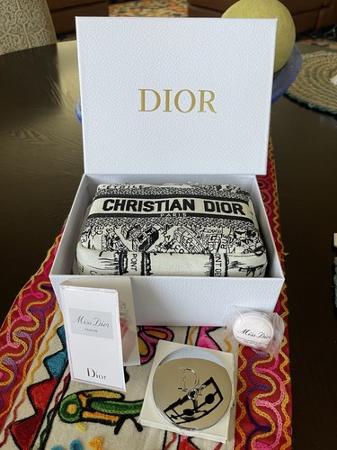 Christian Dior Embroidered Toile Pouch (Map de Paris) | eBay