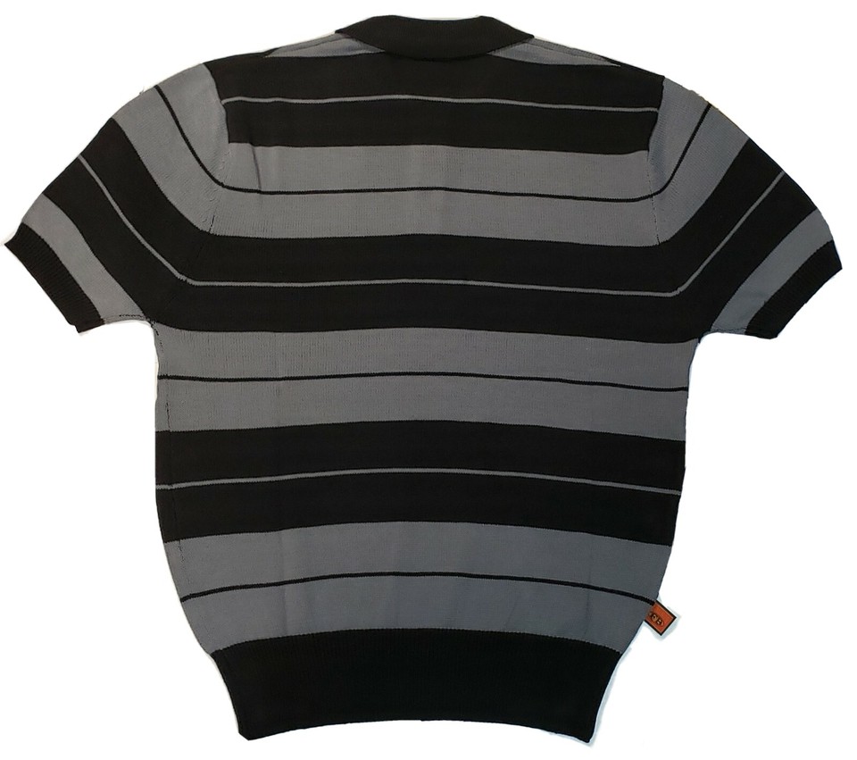 FB COUNTY CHARLIE BROWN MENS POLO SHIRT BLACK GRAY LOWRIDER CHICANO OG ...