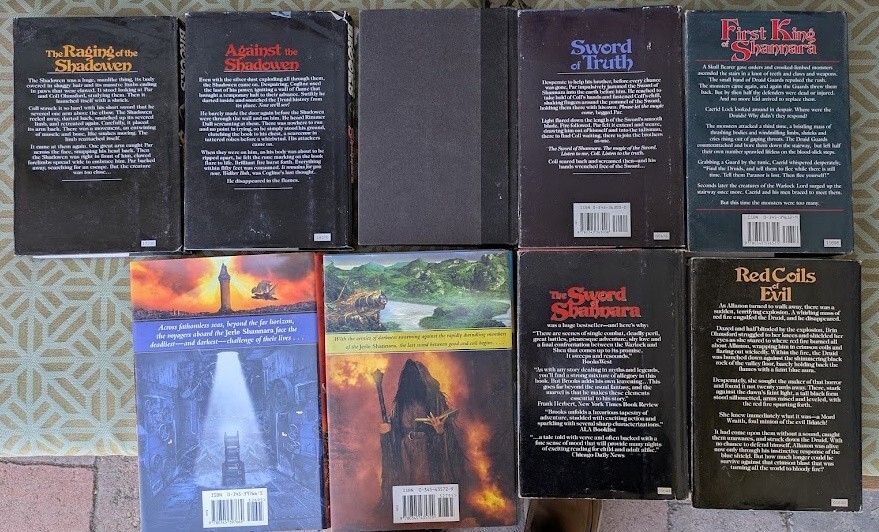 Lot of 9 Terry Brooks Hardcover Shannara Novels, including Antrax ...