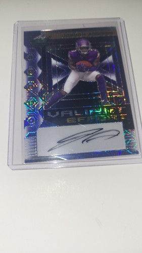 2023 Leaf Valiant Effort Jordan Addison Rookie Auto Blue Mojo /4 | eBay