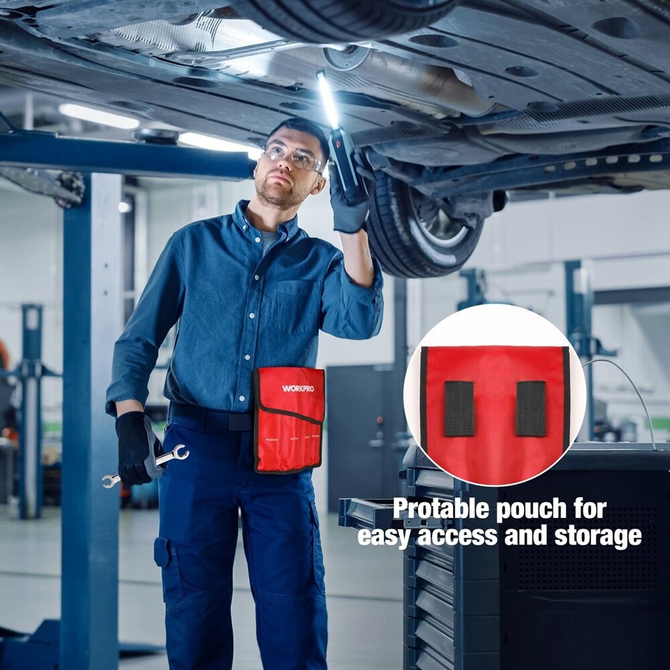 WORKPRO 4PCS Flare Nut Wrenches SAE Brake Line Offset Head Tubing ...